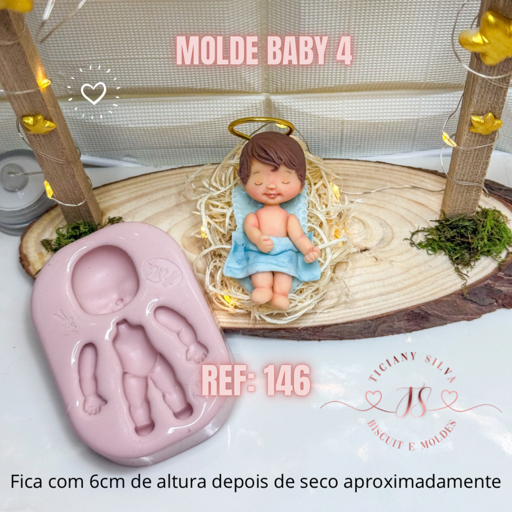 Molde baby 4 - Ref: 146 - Ticiany Moldes e Biscuit